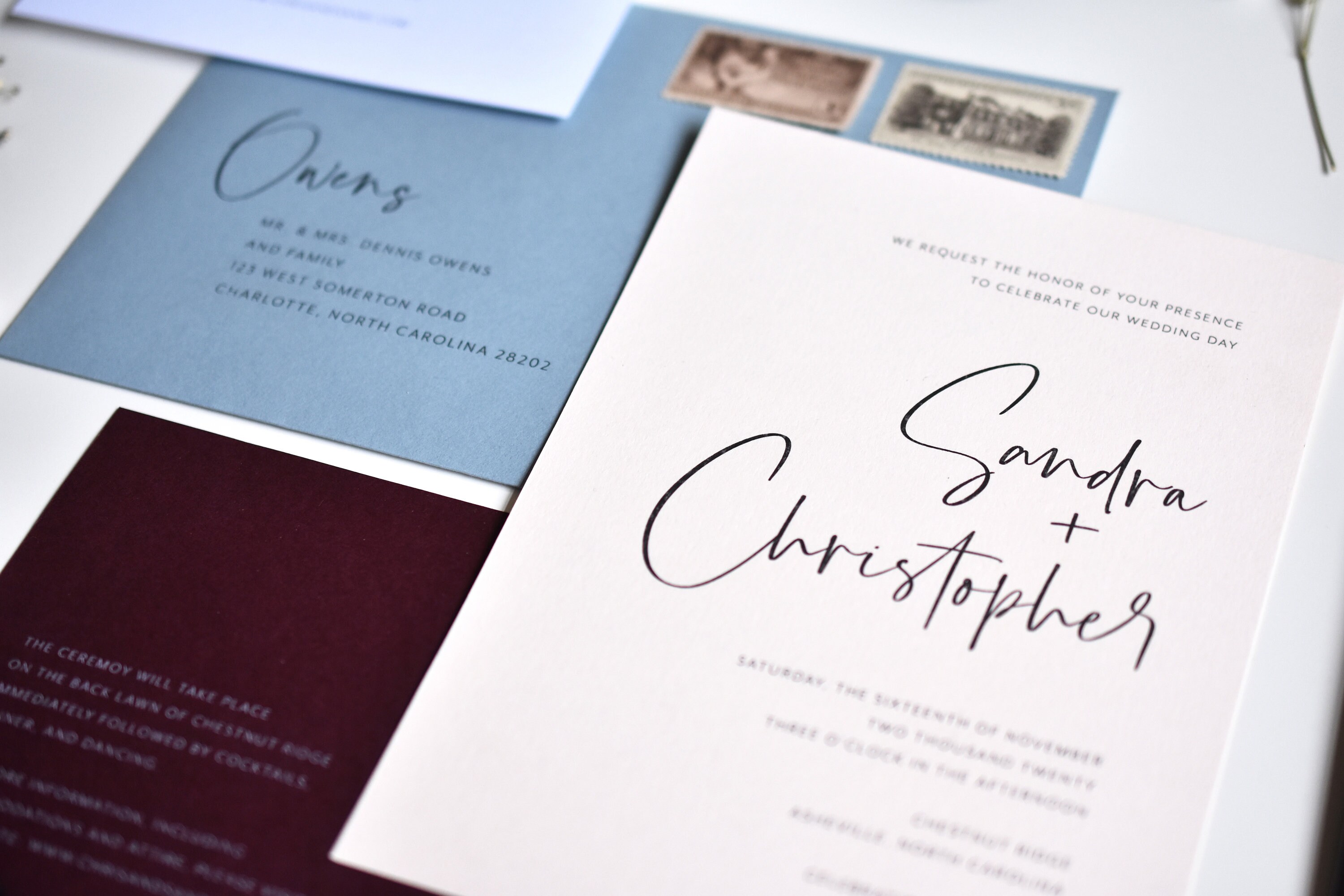 Modern Calligraphy Wedding Invitation Calligraphy Wedding | Etsy