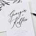 Calligraphy Wedding Invitation, Modern Calligraphy Wedding Invite ...