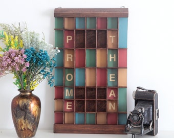 Lovely Wall Art Display of William Morris Prints, Wooden Vases in an ...