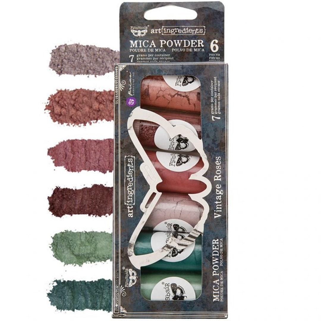 Mica Powder Set – Vintage Roses – Art Ingredients - Finnabair ...