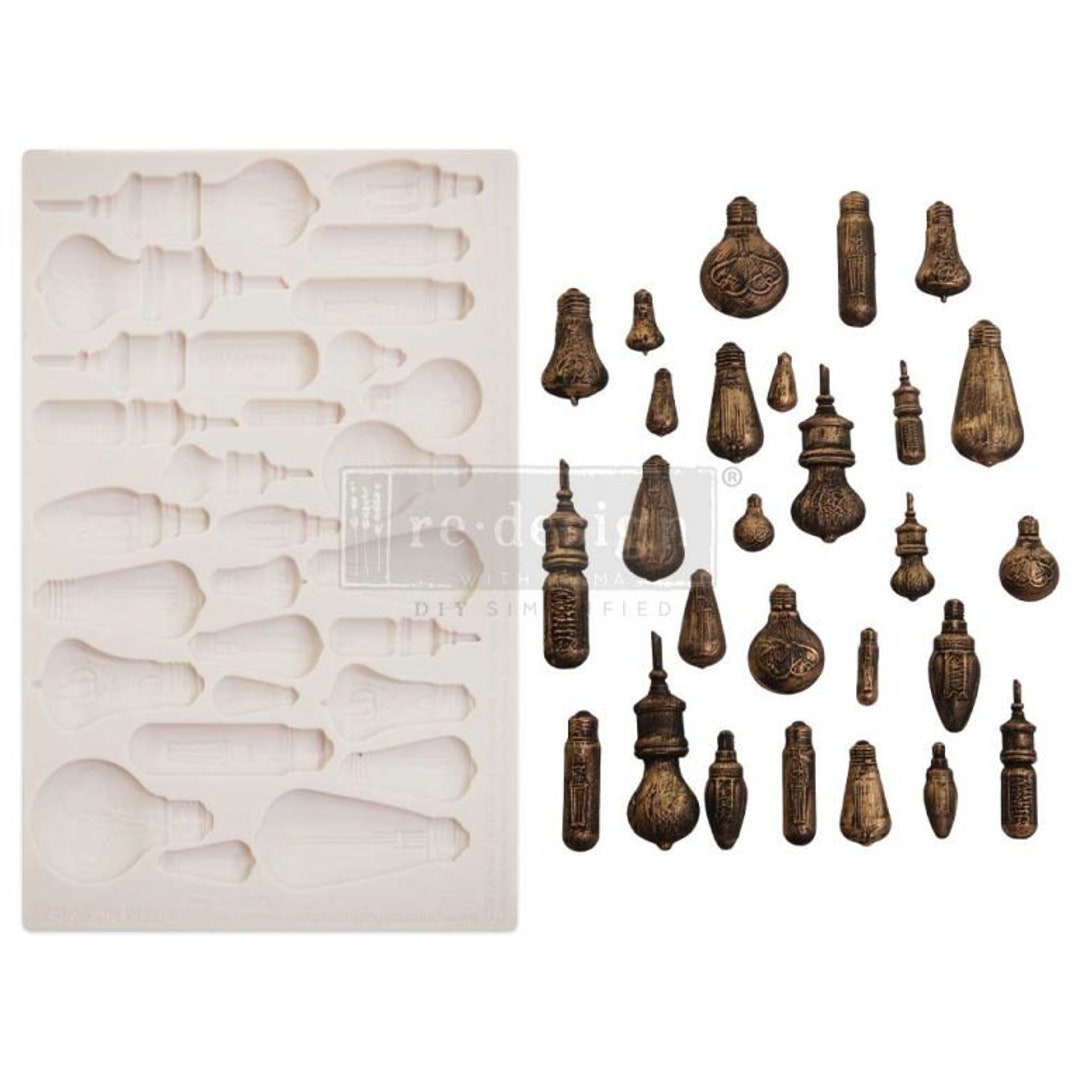 Silicone Mould - Vintage Light Bulbs – Finnabair - Redesign With Prima ...