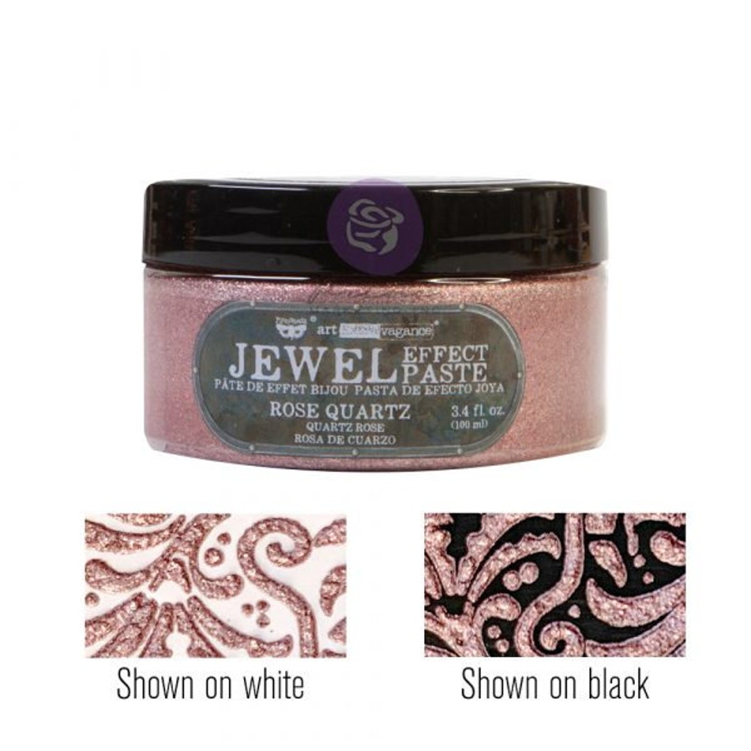 Jewel Texture Paste – Rose Quartz - Art Extravagance - Finnabair - Redesign With Prima - Mixed ...