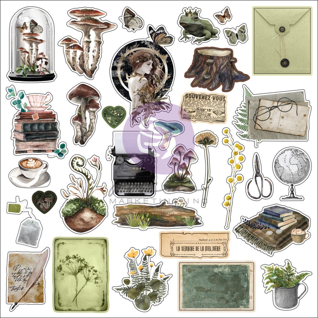Nature Academia Collection Ephemera II – 66 Pcs - Free Shipping ...