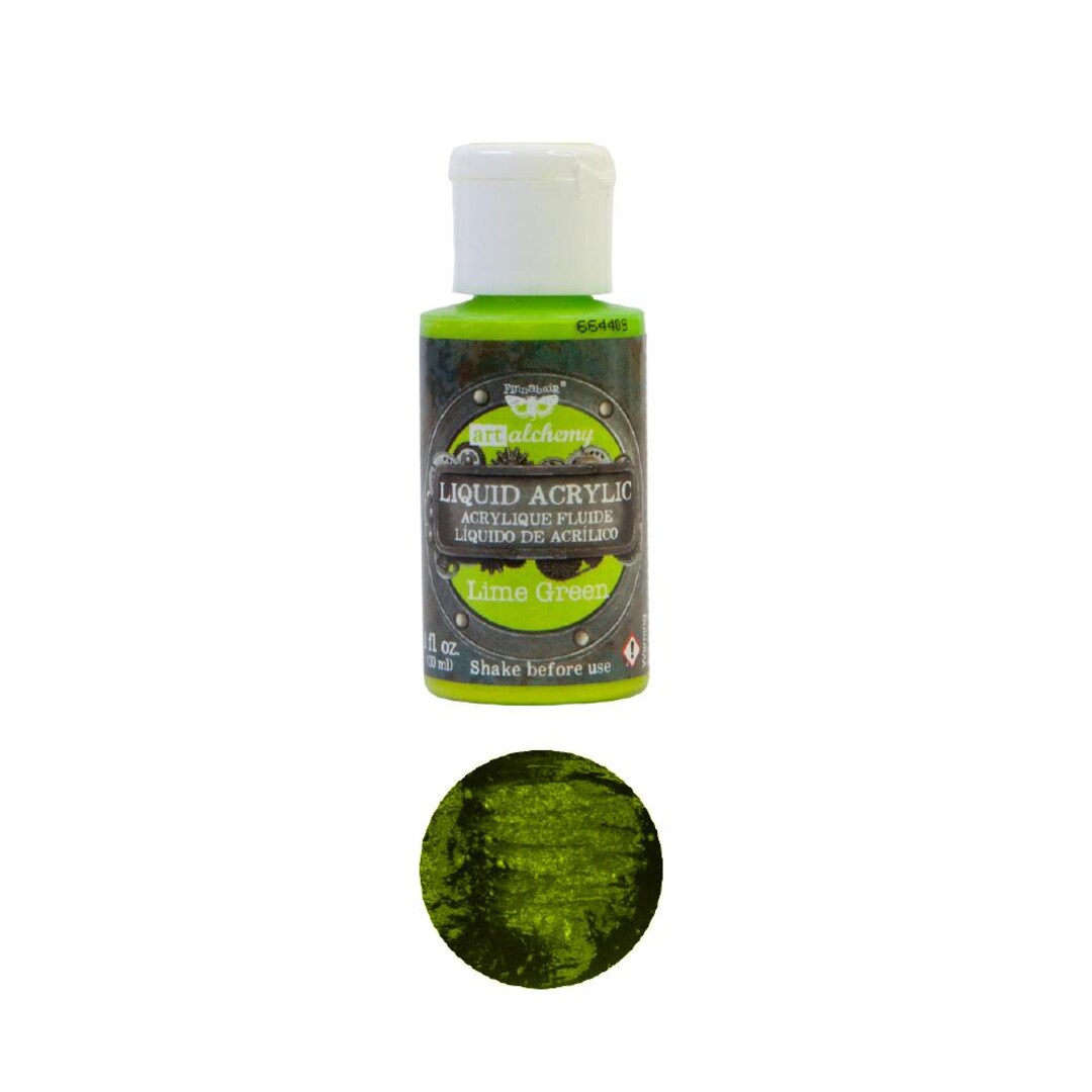 Liquid Acrylic Paint – Lime Green - Art Alchemy - Finnabair - Redesign ...