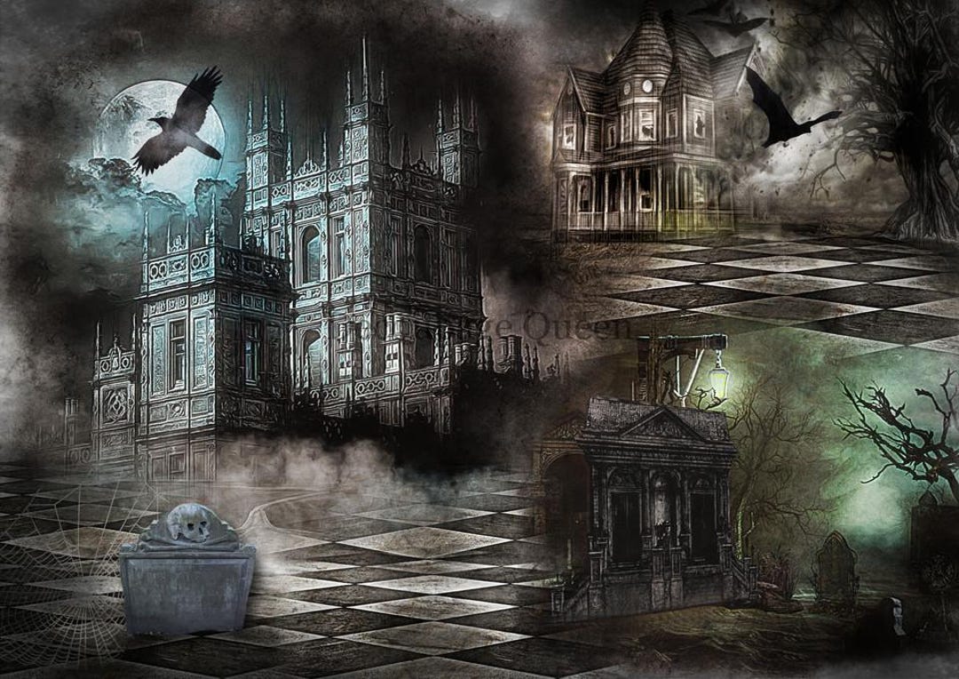 Decoupage Queen Haunted Places Rice Paper Ltd Edition - Furniture ...