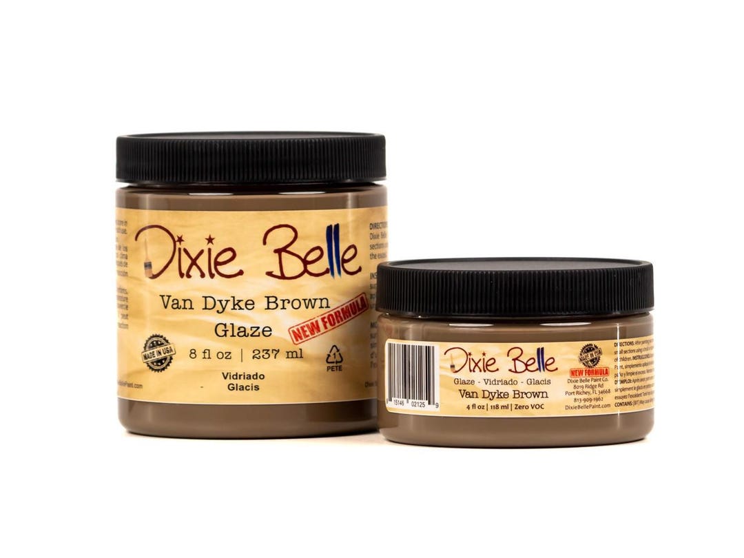 Dixie Belle Paint - Van Dyke Brown Glaze - Flipping Fabulous Salina ...