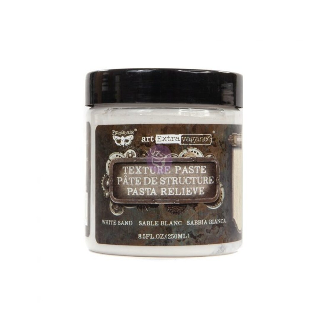 Art Extravagance- Texture Paste – White Sand 8.45oz (250ml) - Finnabair - Redesign With Prima ...