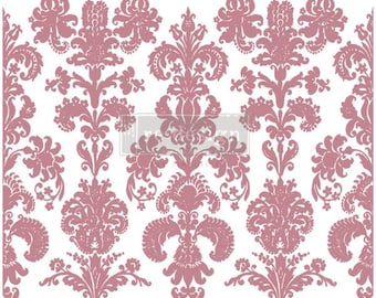 Vintage Wallpaper Stamp Set Redesign With Prima Reusable Clearly ...