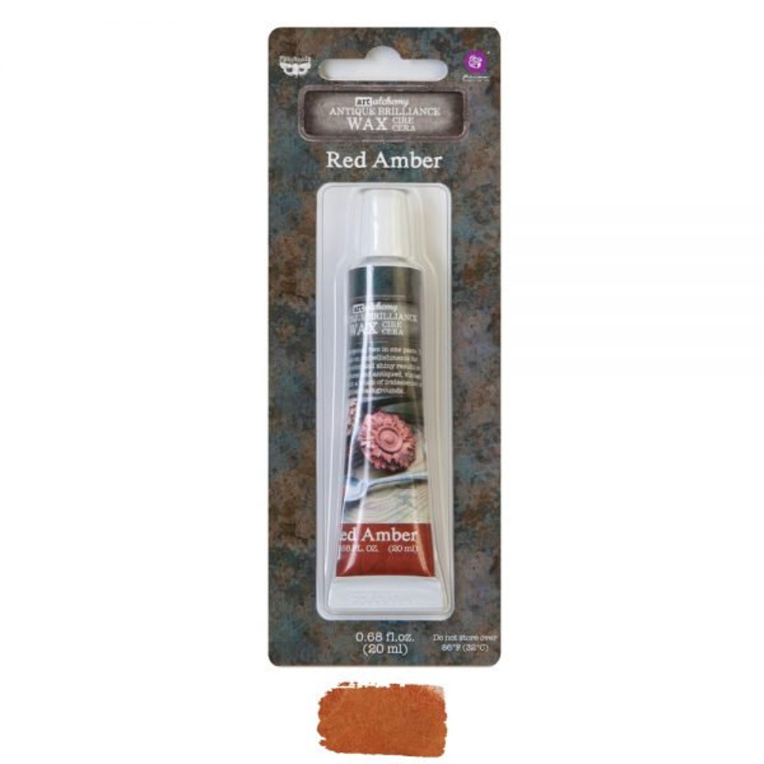 Antique Brilliance Wax - Red Amber - Art Alchemy - Finnabair - Redesign ...