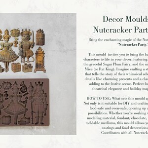 Nutcracker Party – 1 Pc, 5″x8″x8mm - Silicone Mold - Redesign With ...