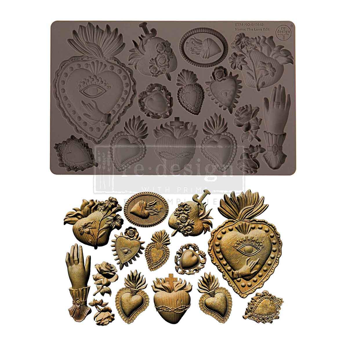 The Love Edit – 1 Pc, 5″x8″x8mm - Silicone Mold -redesign With Prima ...