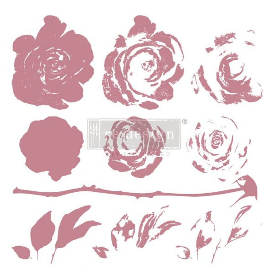 Mystic Rose Stamp Set - Redesign With Prima - Reusable - Clearly ...