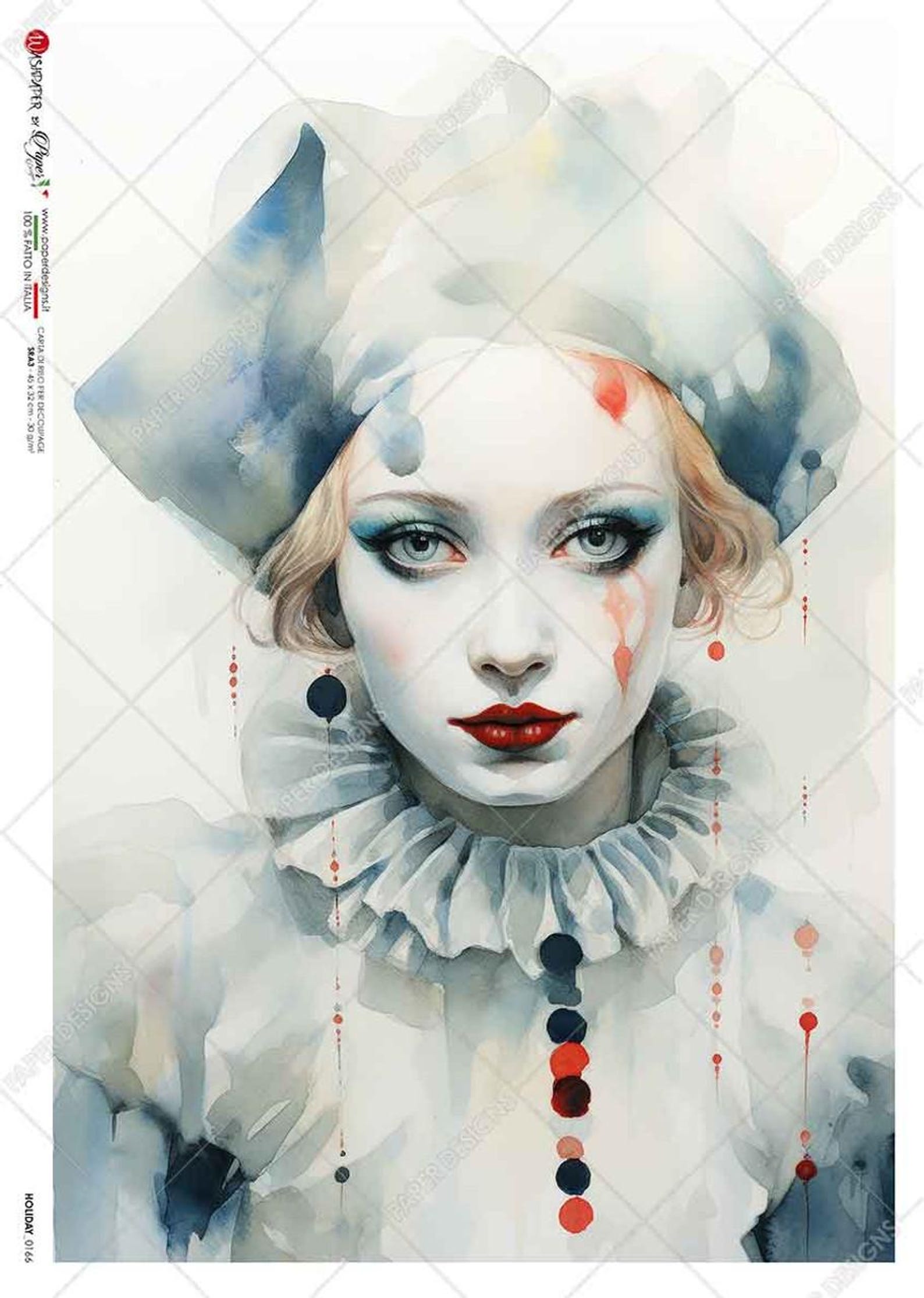 Paper Designs Watercolor Mime II Rice Paper - Furniture Upcycling ...