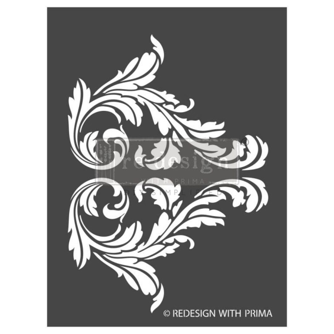 3D Decor Stencils – Splendid Scroll – Reusable Stencils - Furniture ...
