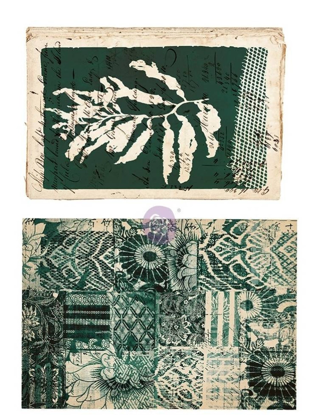 Algae Print Rub on Transfer Redesign With Prima Furniture Upcycling DIY ...