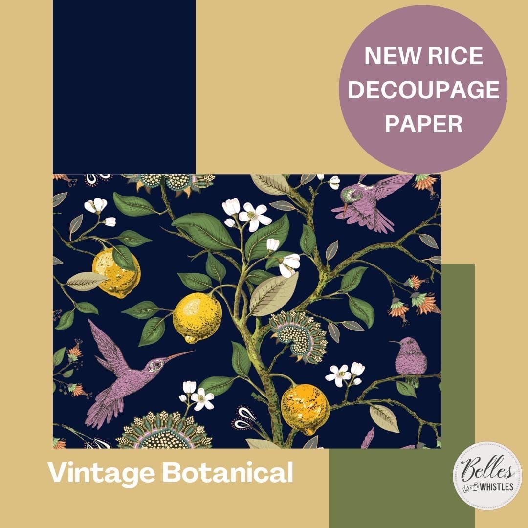 Dixie Belle Paint - Vintage Botanical Decoupage Paper - Flipping ...