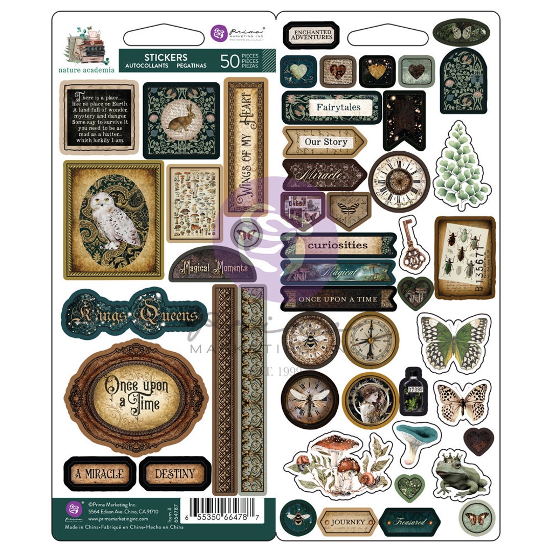 Nature Academia Collection Stickers – 50 Pcs - FREE SHIPPING ELIGIBLE ...