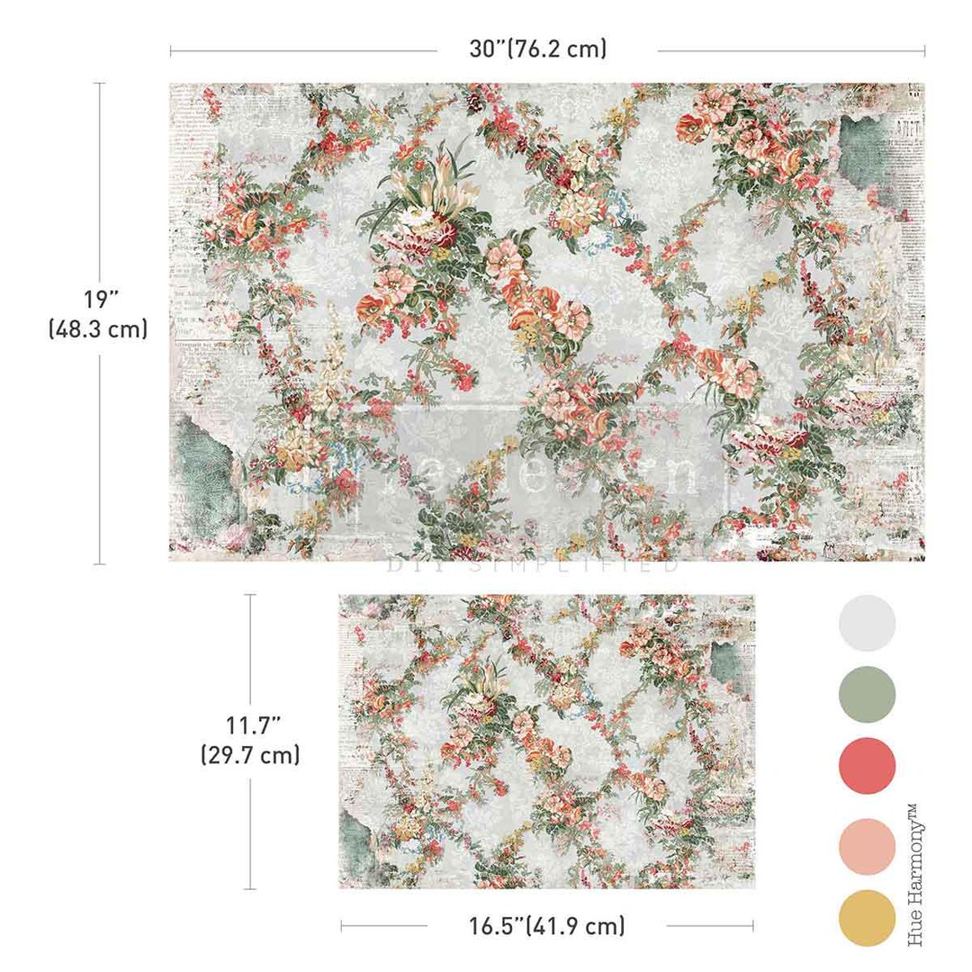 Double Delight Decoupage Fiber Paper Set – Jardin Fleuri – Redesign ...
