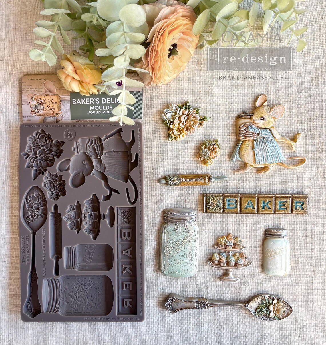 The Home Baker Collection Mould – Baker’s Delight – 1 Pc, 5″x8″x8mm ...