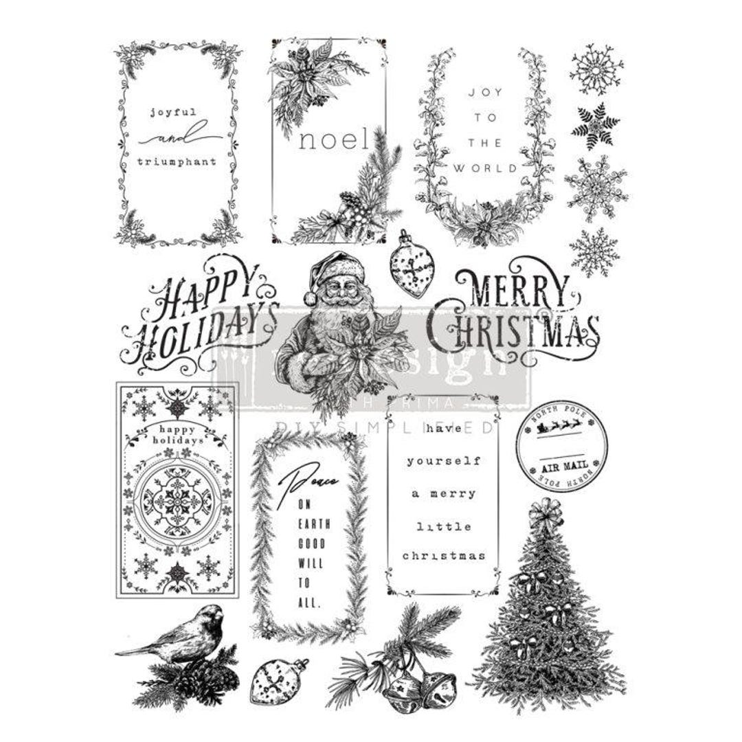 Decor Clear Stamp – Santa’s Helper Tags – 8.5×11 Sheet Size -redesign ...