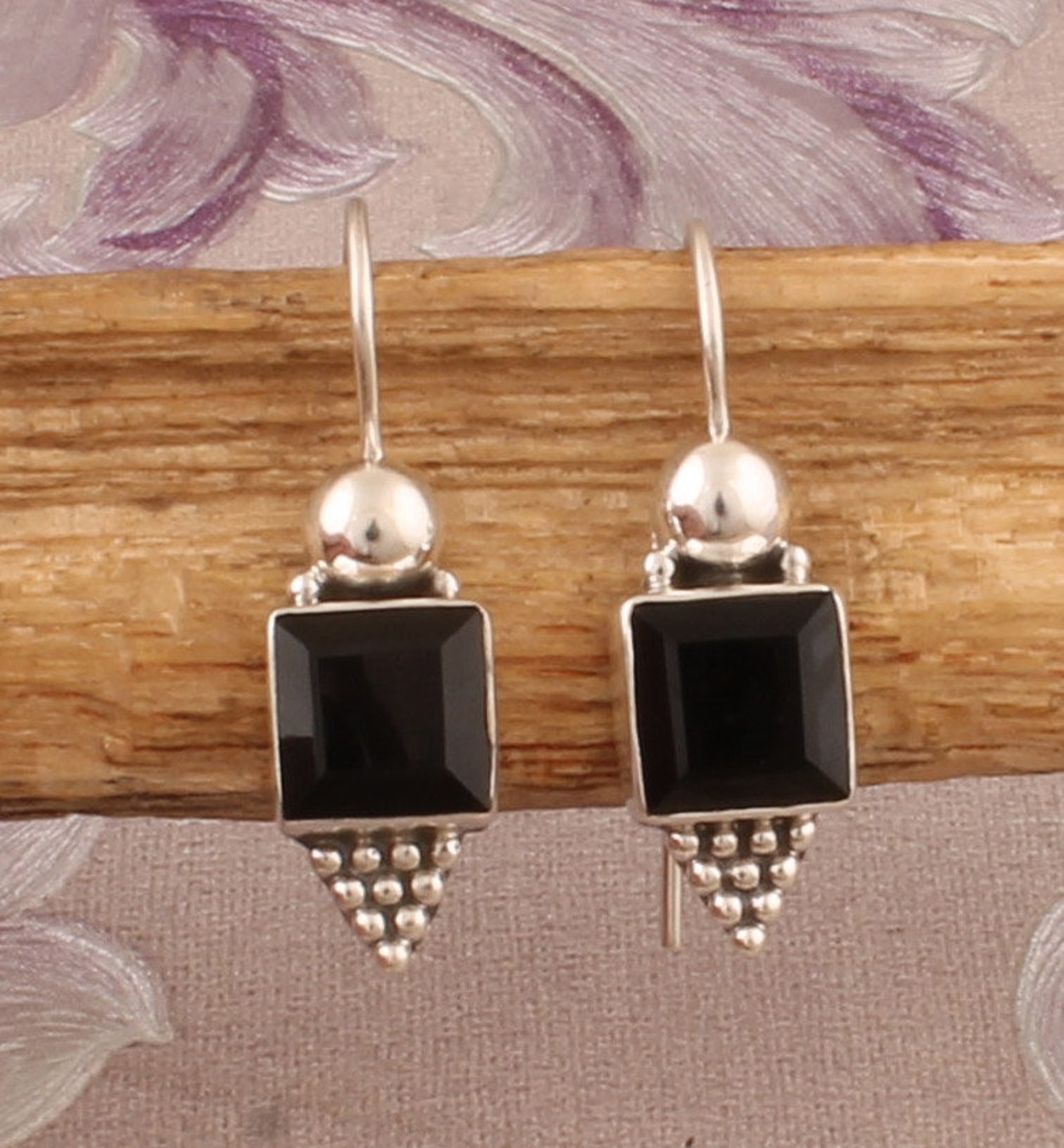 925 Sterling Silver Natural Multi Square Shape Gemstone | Etsy