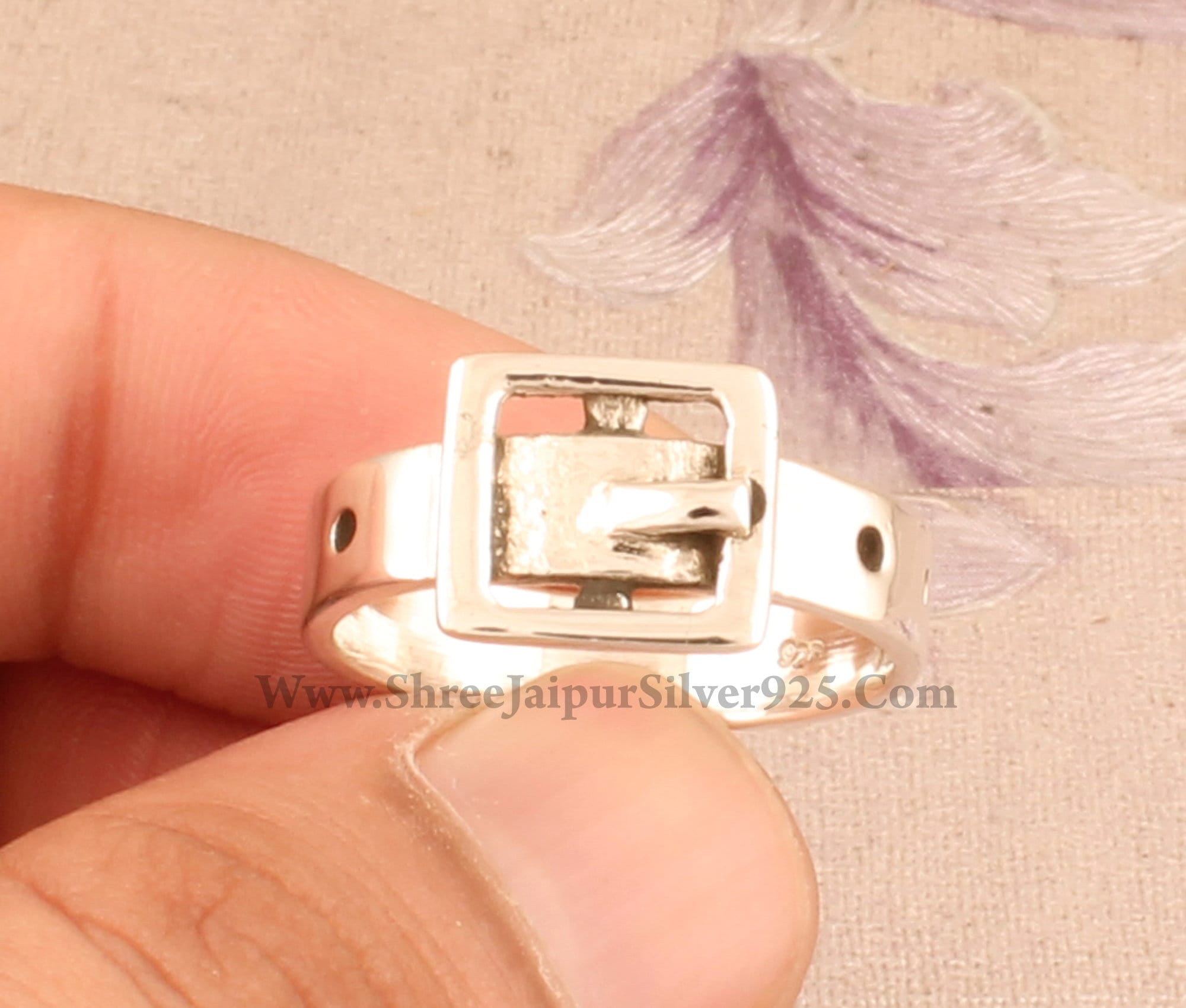 Belt Buckle Solid 925 Sterling Silver Band Ring For Men's | Etsy