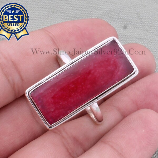 Red Jade Ring - Etsy