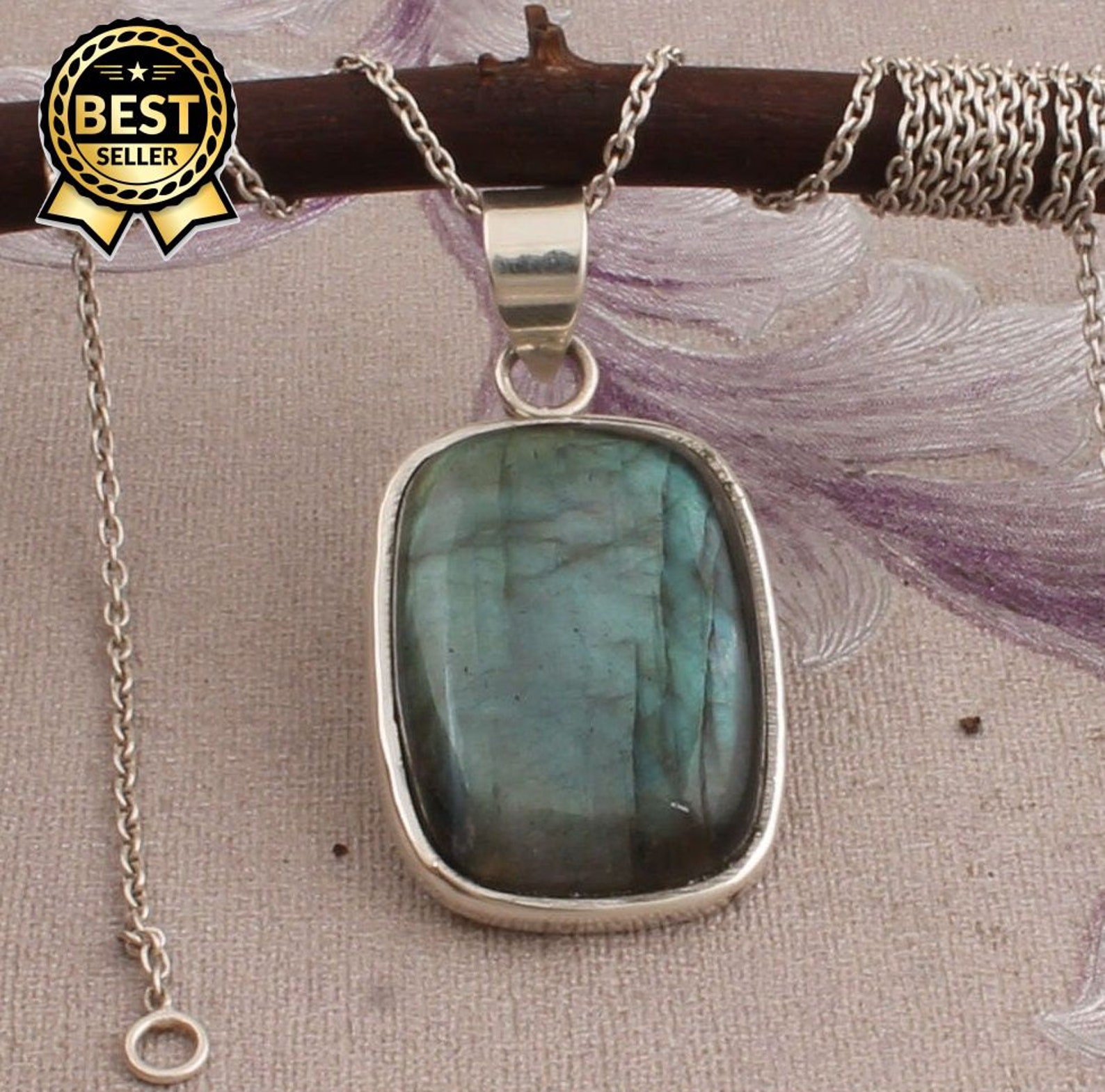 925 Sterling Silver Natural Labradorite Handmade Gemstone - Etsy