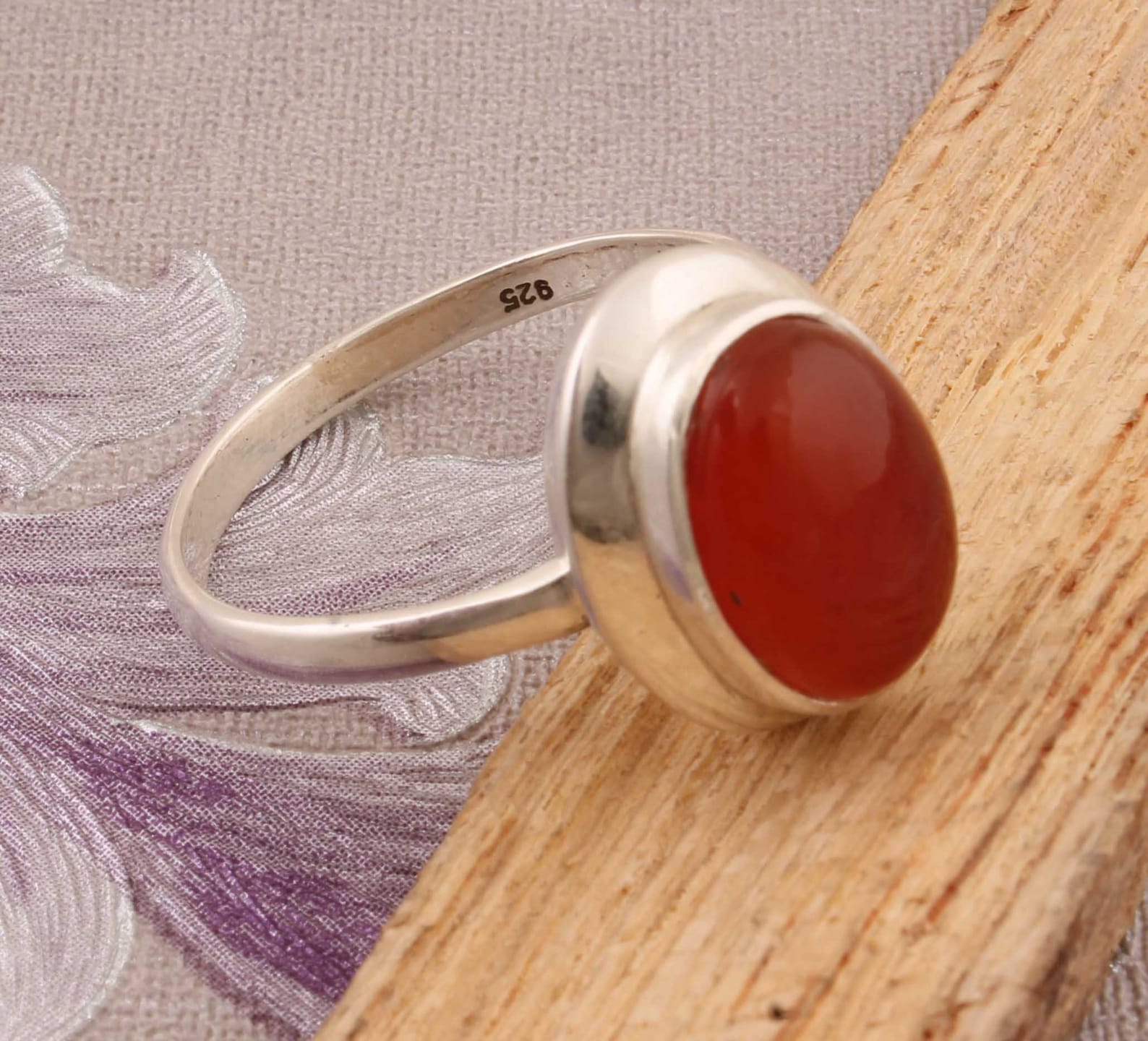 Natural Amazing Red Onyx Top Quality Gemstone Ring 925-Antique | Etsy