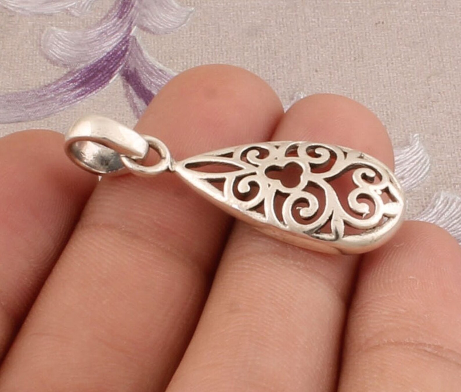 925-sterling Solid Silver Necklace Leaf Necklace Beautiful - Etsy