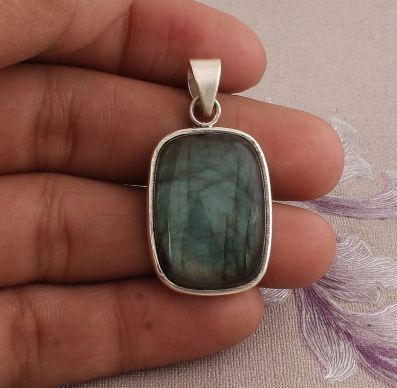 925 Sterling Silver Natural Labradorite Handmade Gemstone - Etsy