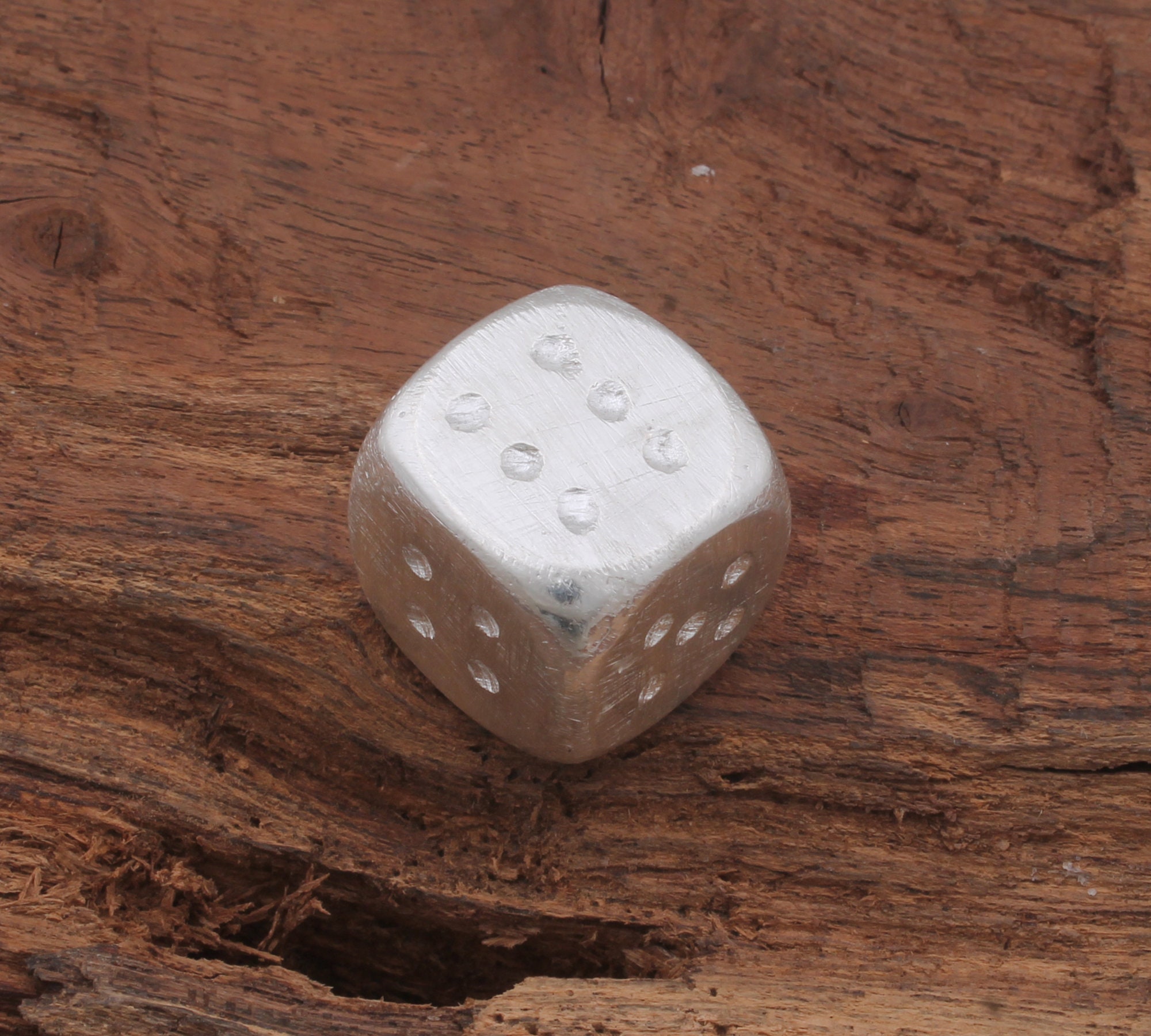 1D6 1 Six Sided Silver Metallic Dice Silver Plated Deice RPG - Etsy