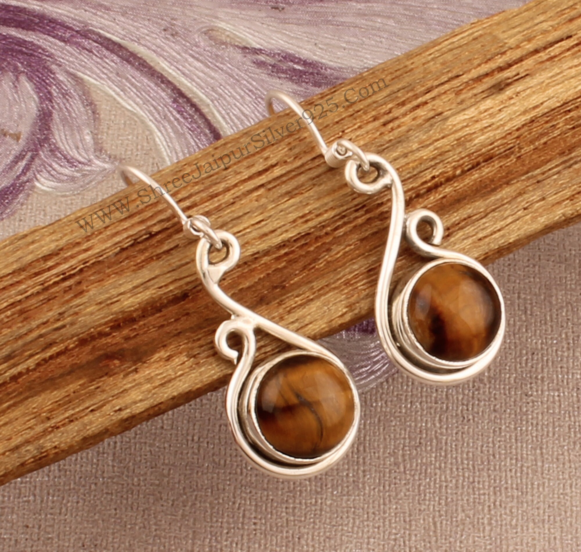 Amazing Tiger-Eye Top Quality Gemstone EarringBoho Earring | Etsy