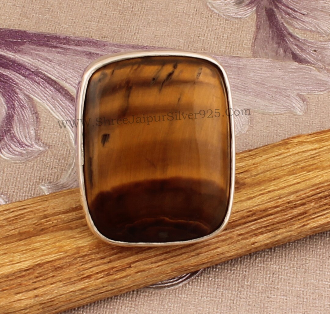 Beautiful Amazing Tiger-eye Top Quality Gemstone Ring 925-ring,sterling ...