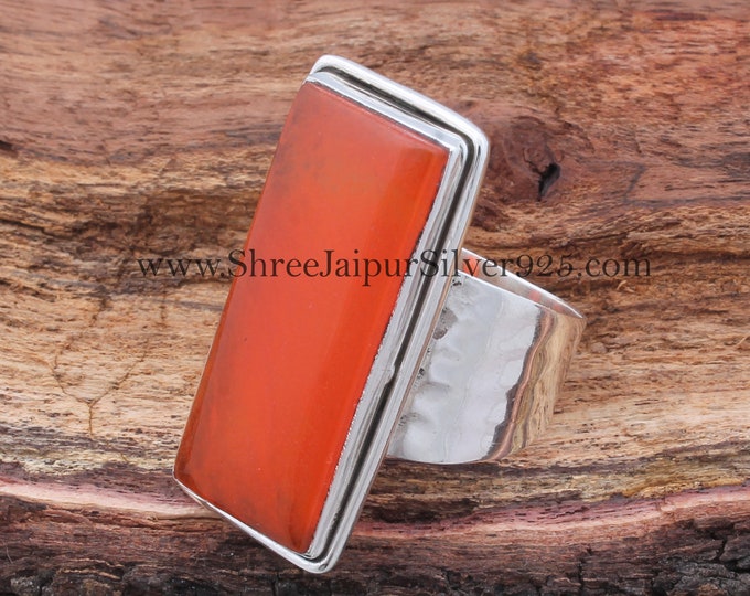 Coral Ring,orange Ring,orange Pink Ring,orange Statement Ring,orange ...