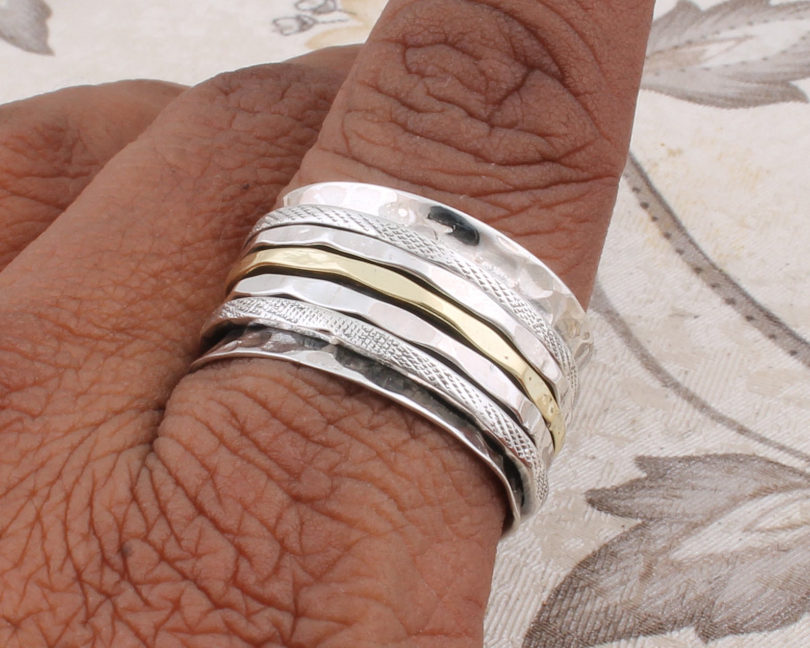 Gift For You Solid 925-SterlingSilver Ring Plain Boho Ring | Etsy