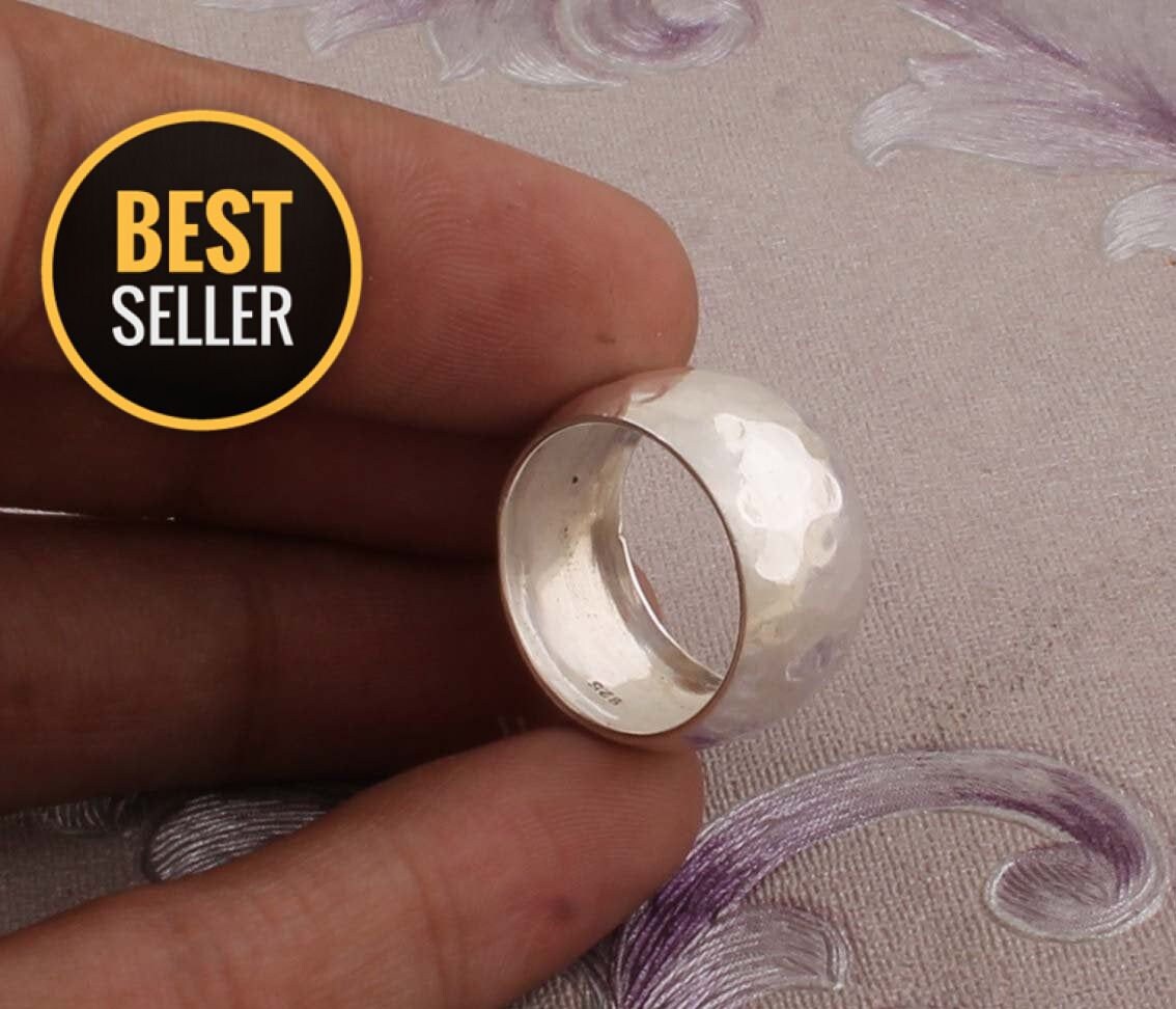 925-Sterling Silver RingAntique Silver Ring Thumb Ring Band | Etsy