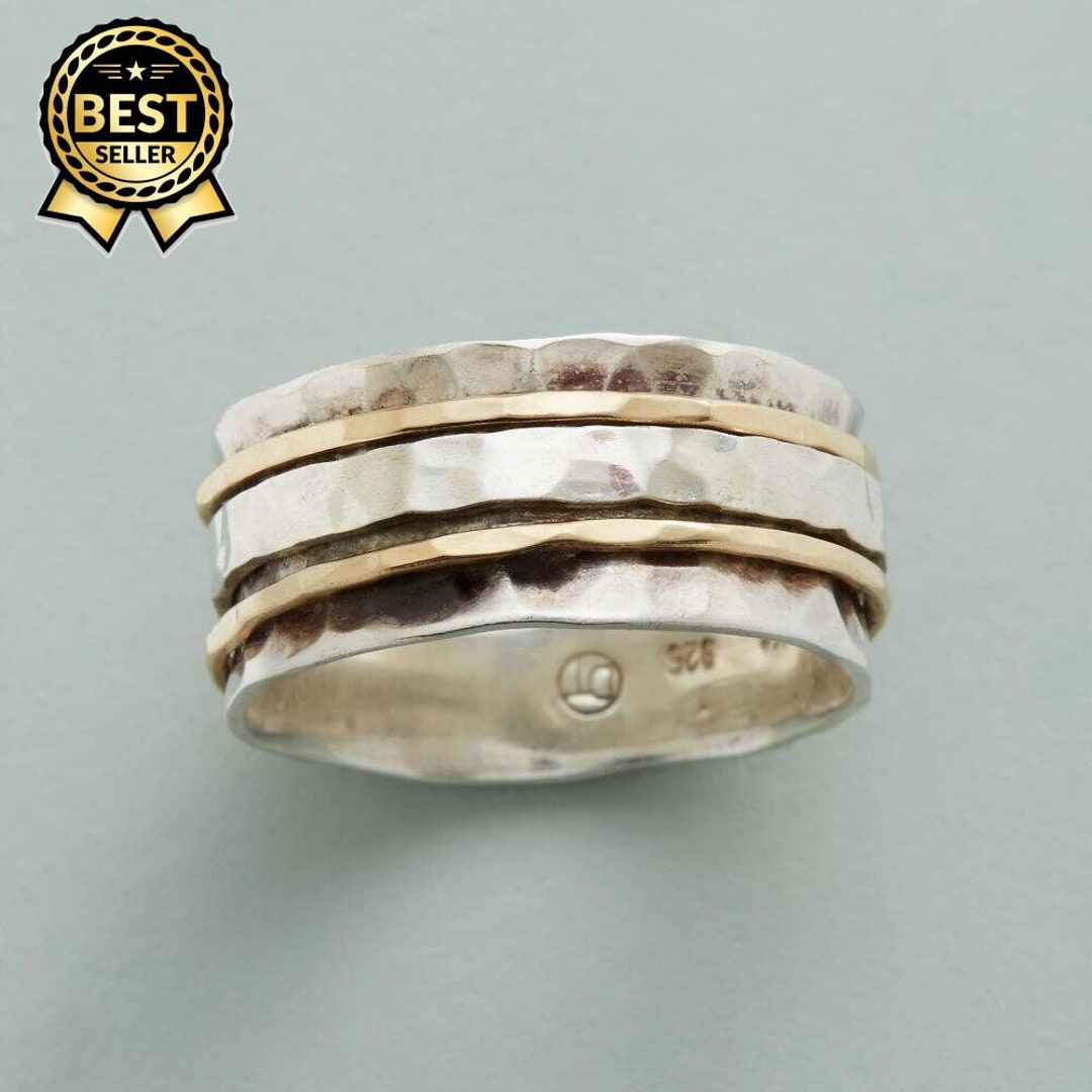 Handcrafted Ring 925-sterling Solid Silver Ring With Charm - Etsy