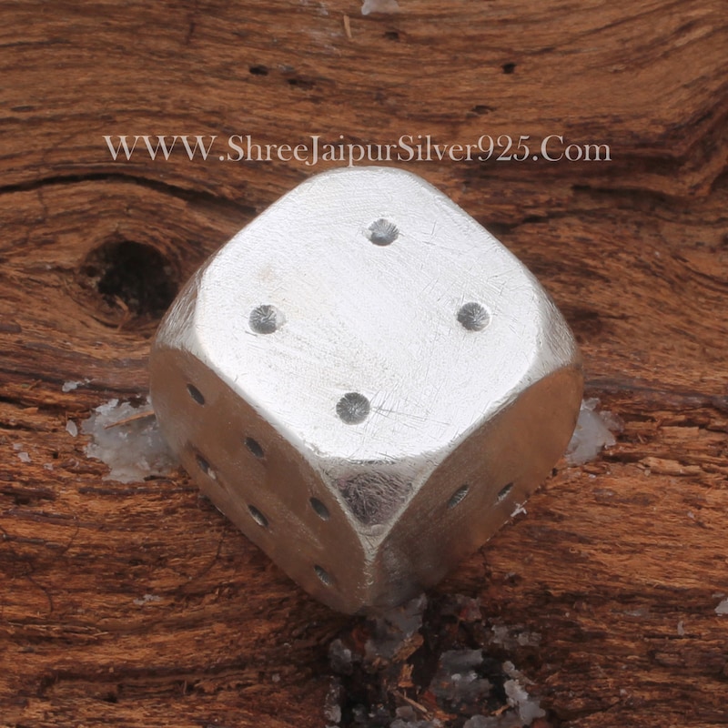 Solid Silver Dice - Etsy