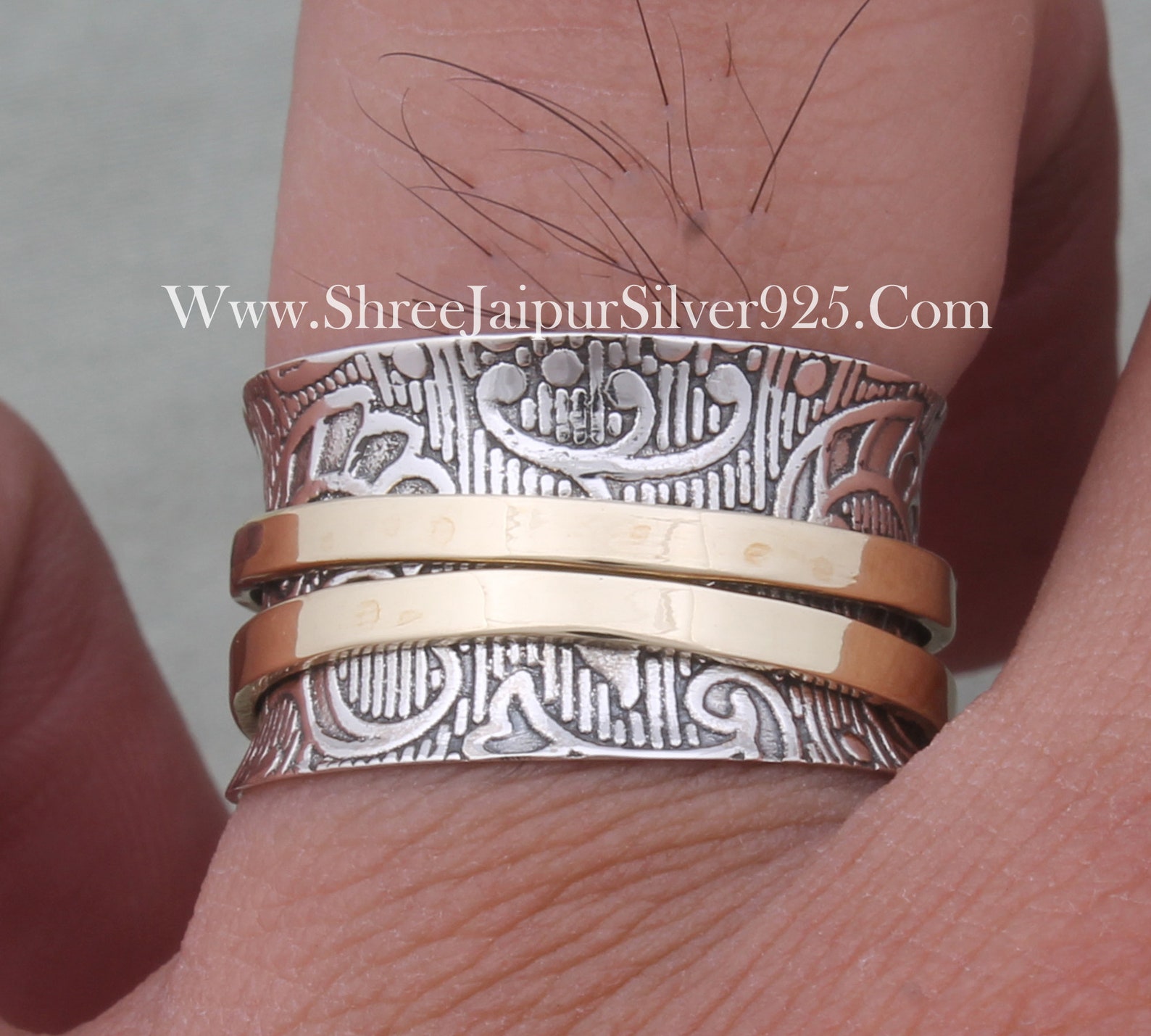 925-sterling Solidsilver Ring With Handcrafted Plain Boho - Etsy