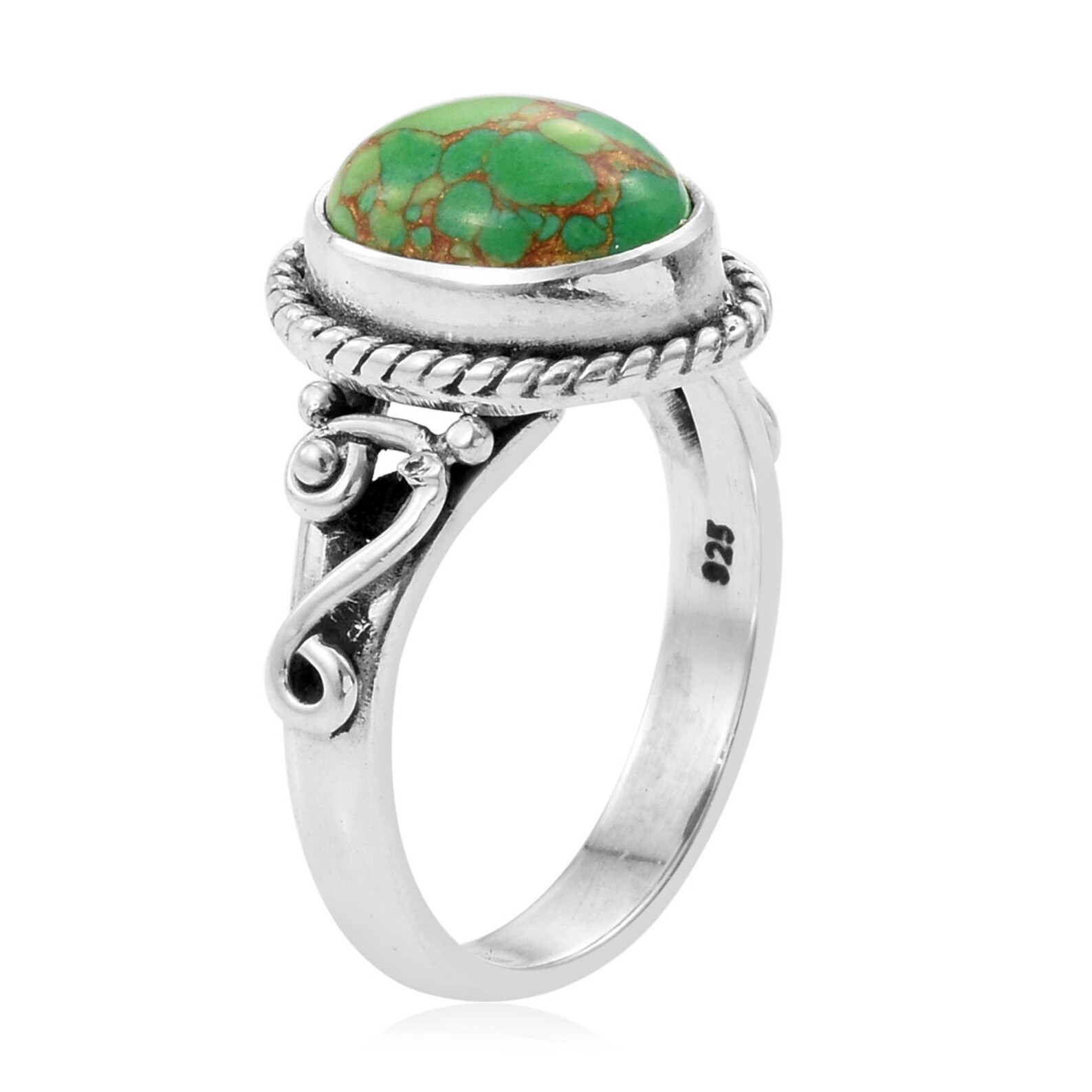 Top Quality Composite Turquoise Gemstone Ring Cabochonstone - Etsy India