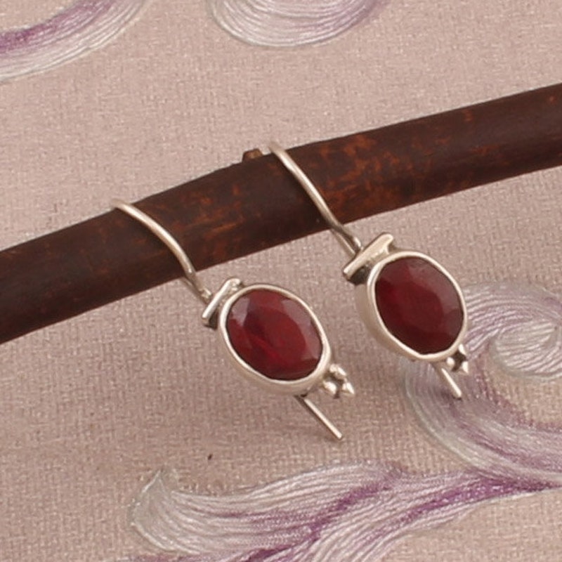 Ruby Earrings - Etsy