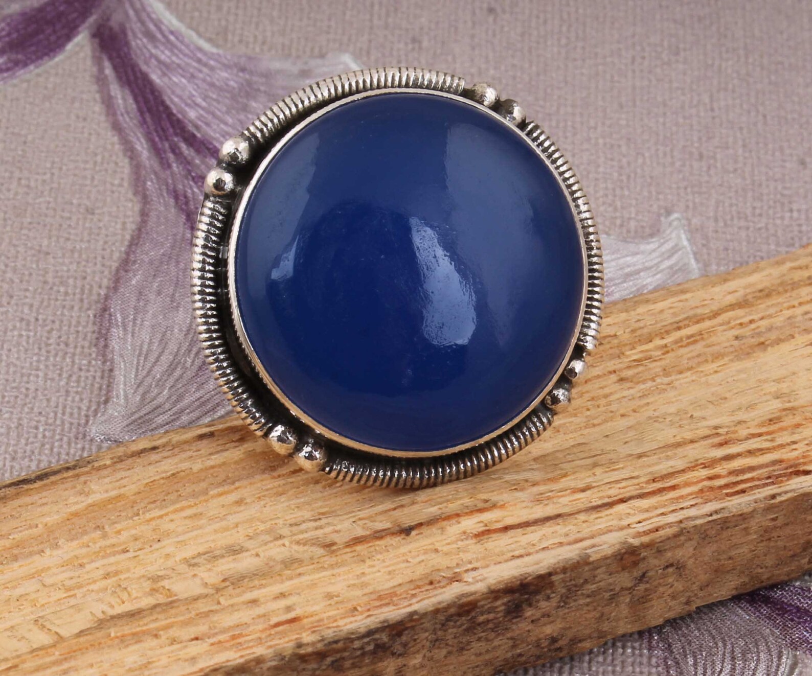 Amazing Blue Jade Top Quality Gemstone Ring 925-sterling | Etsy