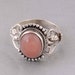 Natural Pink Opal Oval Stone Solid 925 Sterling Silver Ring - Etsy