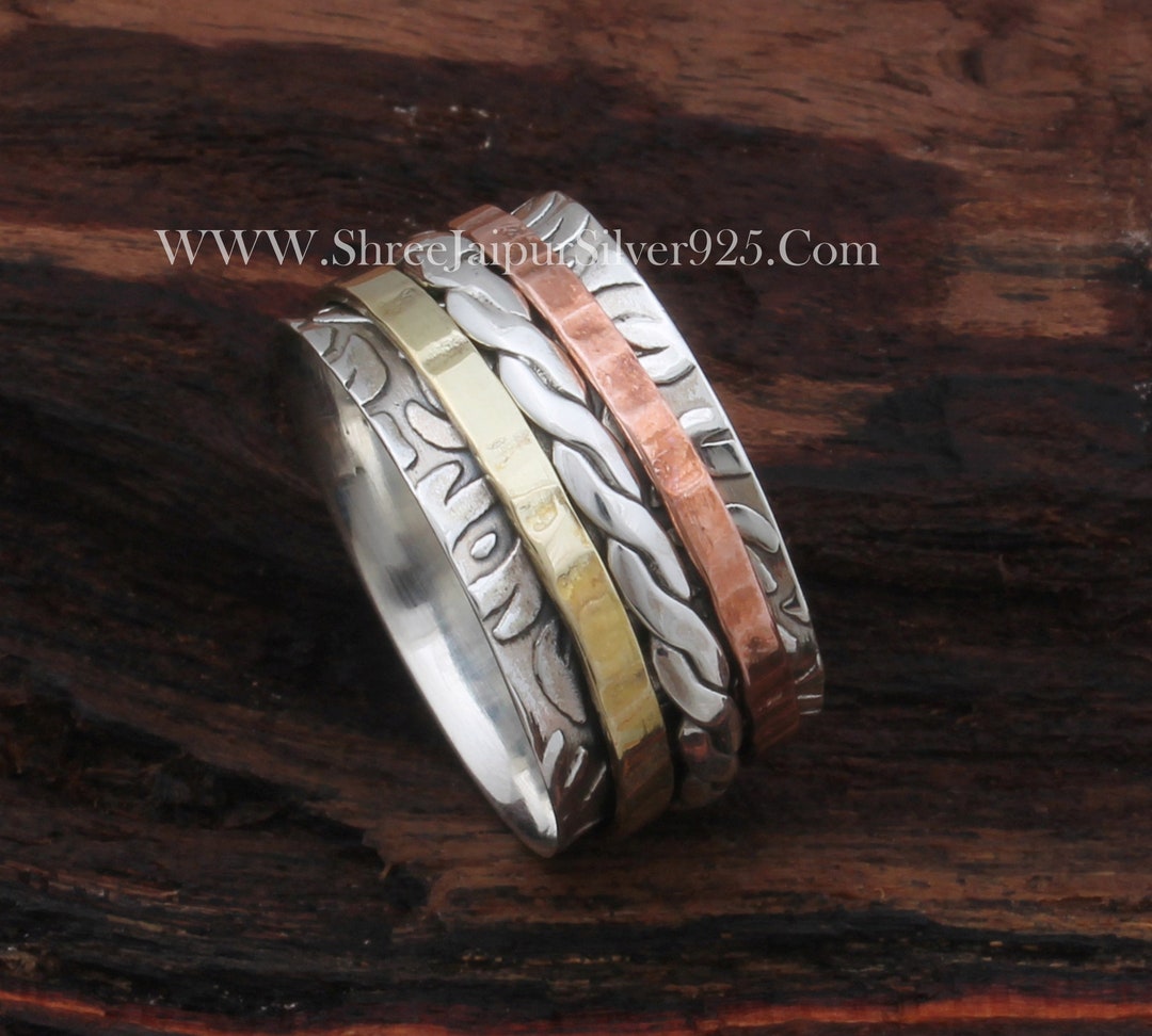 Spinner Ring 925 Sterling Silber Designer Spinner Ring für Frauen ...