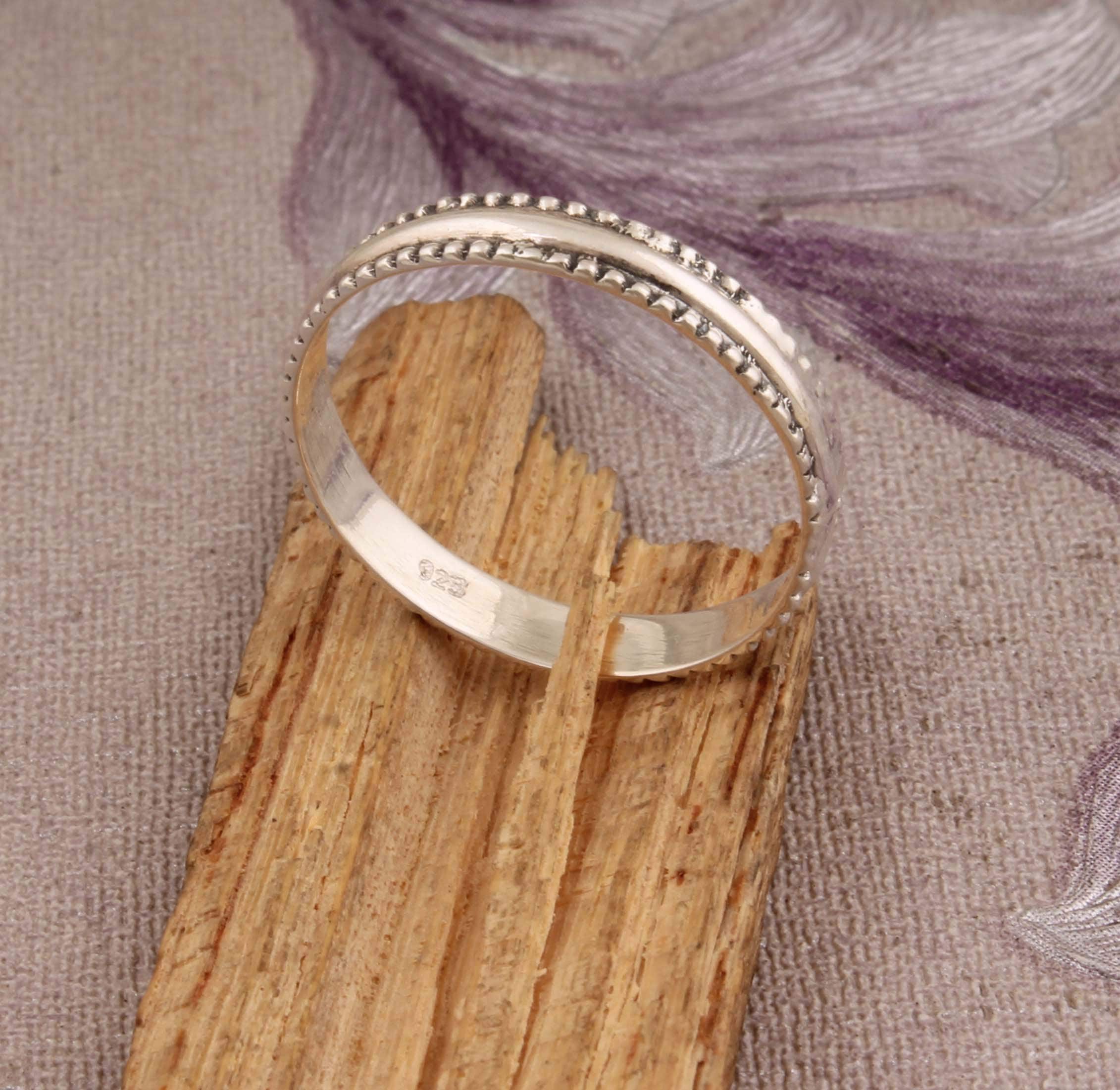 925-Sterling Solid Silver RingBand Silver RingAntique Silver | Etsy