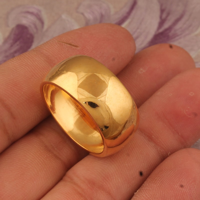 22k Gold Ring - Etsy