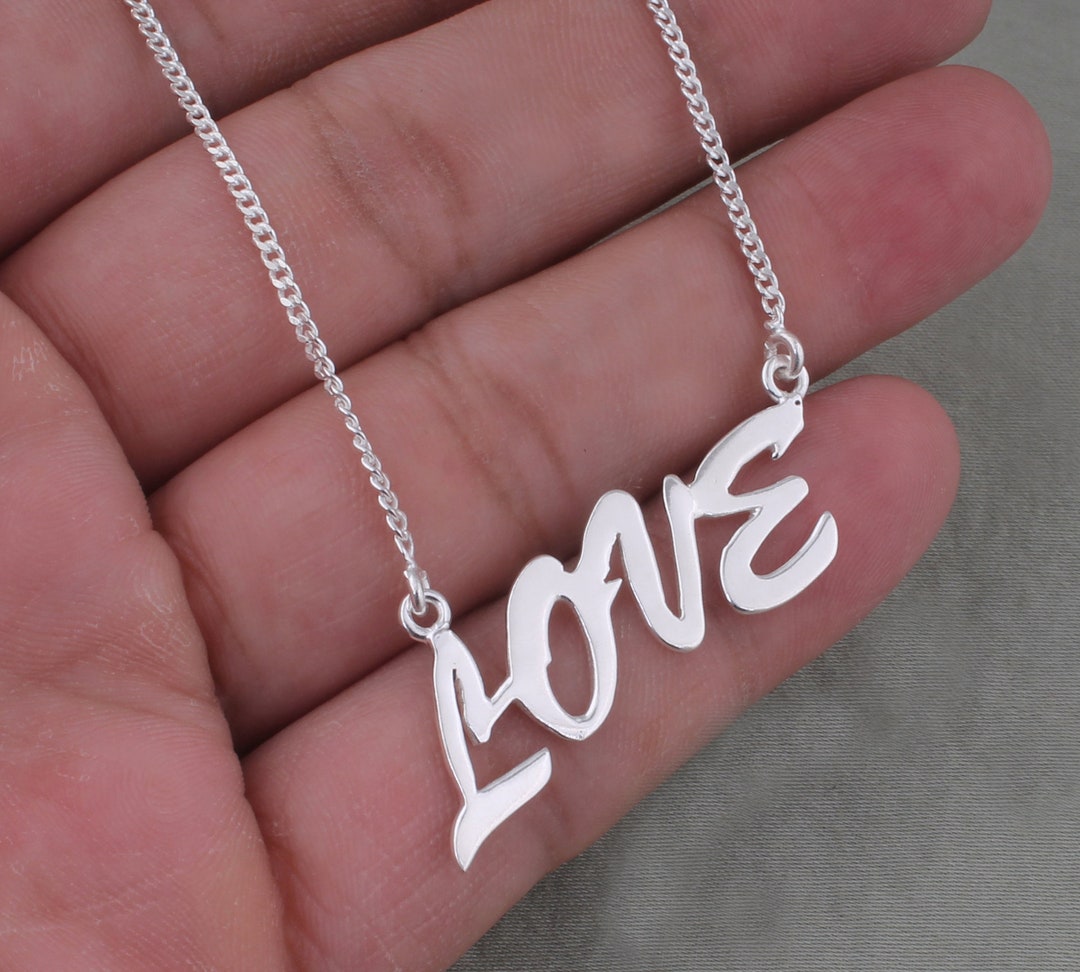 Couple Necklace-customized Name Necklace,925 Sterling Silver Necklace ...