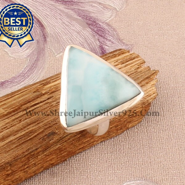 Triangle Gemstone Ring - Etsy