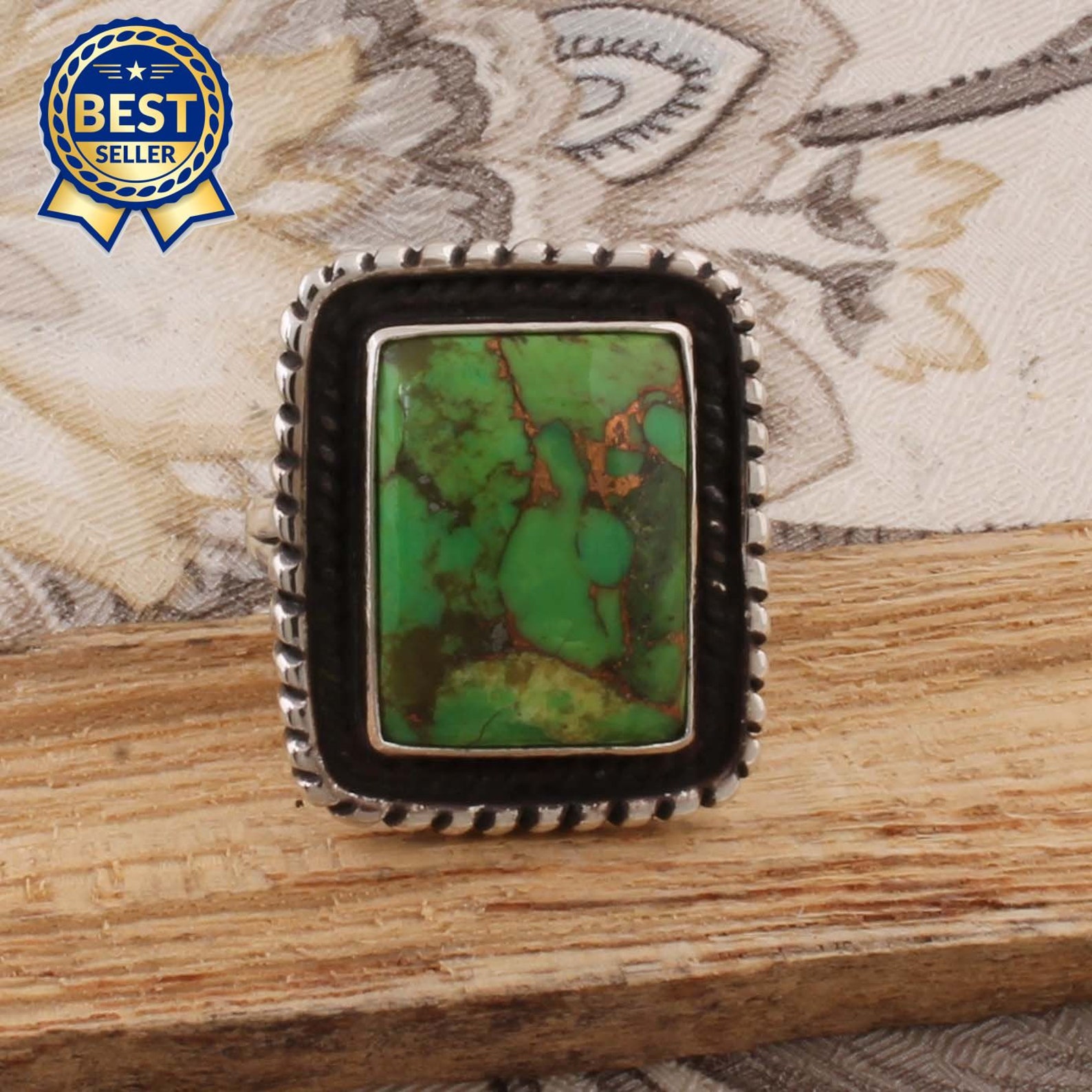 Composite Turquoise Stabilized Turquise Ringmiddle Finger - Etsy